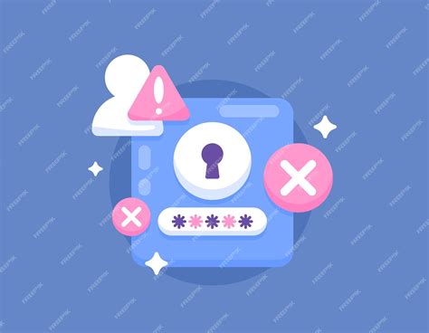 Premium Vector Concept Illustration Of Account Error Or Warning If