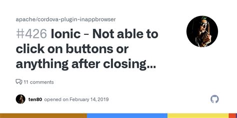 Ionic Not Able To Click On Buttons Or Anything After Closing