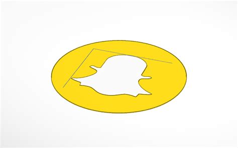 3d Design Snapchat Logo Tinkercad