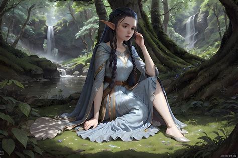Download Elf Fantasy Female Royalty Free Stock Illustration Image