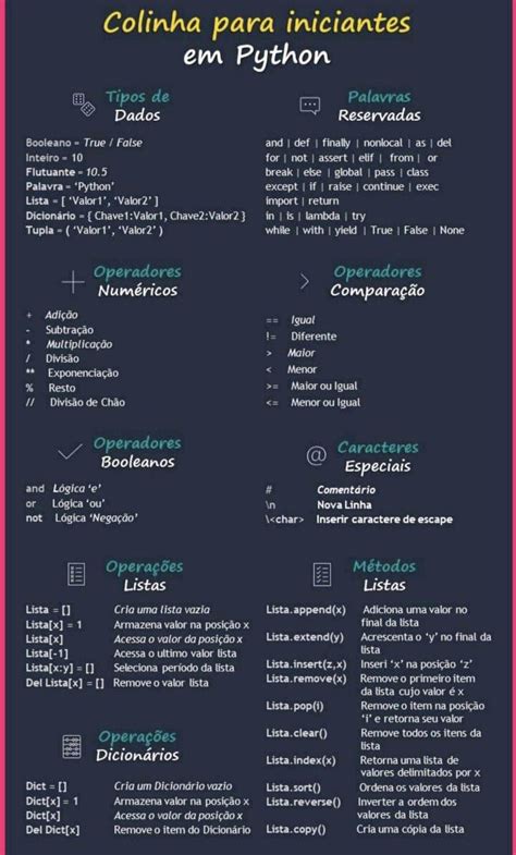 Mapa Mental Para Iniciantes Em Python 👇 👇 👇 Pedro Paulo Pedrazzi