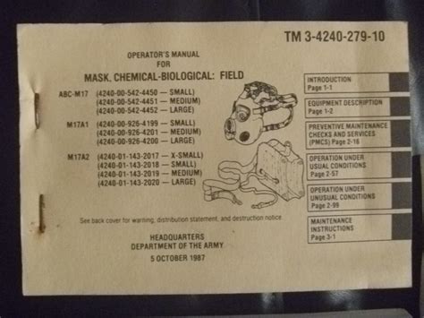 WTS Army Navy Marines Operators Manuals M MK Mod M M AN PEQ A M M Parts