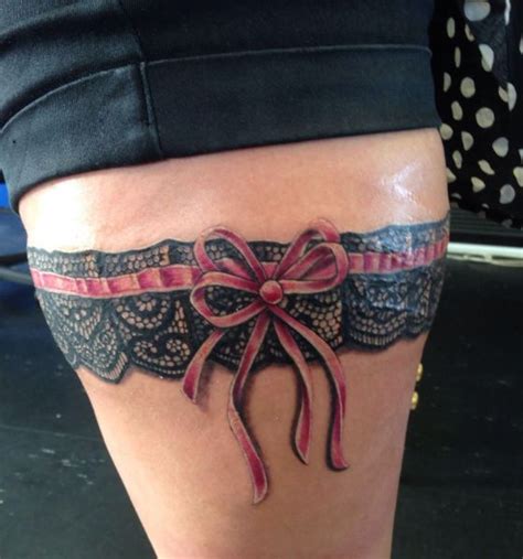 30 Sexiest Garter Belt Tattoo Designs For Women [2024]