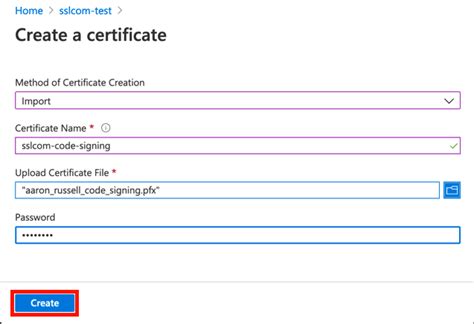 Import A Certificate Into Microsoft Azure Key Vault Ssl