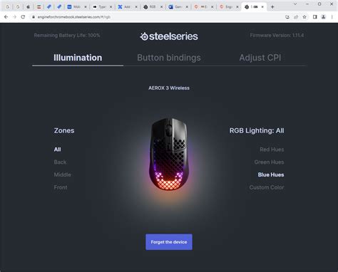 mouse settings