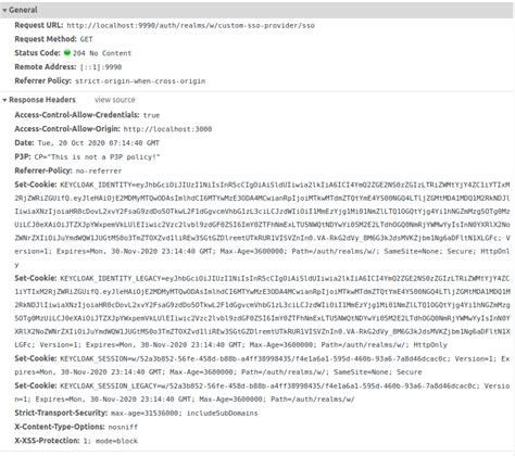 Single Sign On Only Cookies Not Set Stack Overflow