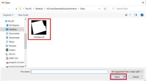 Importing Dem File Visual Otthymo 6