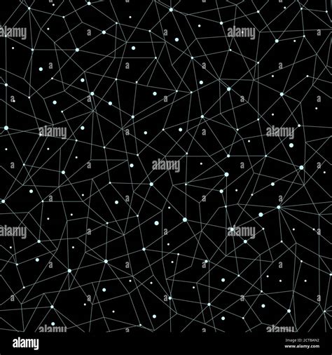 Neural Network Seamless Pattern Neural Network Of Nodes And