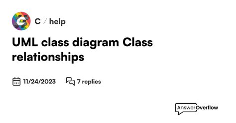 Uml Class Diagram Class Relationships C