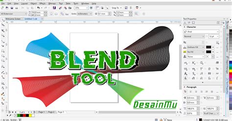 Efek Blend CorelDRAW