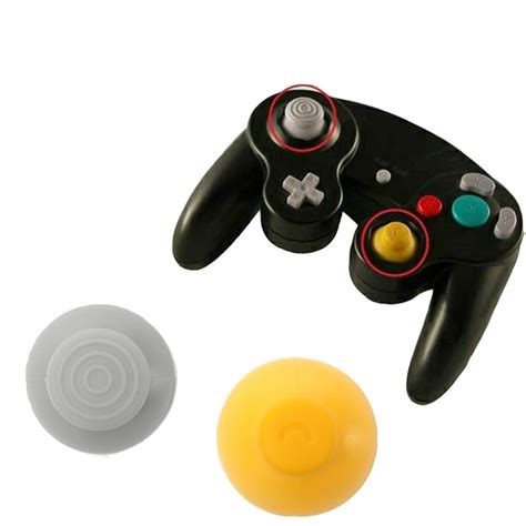 New Set Colors Replacement Analog Switch Thumbsticks Grips Thumb Joystick Cap For NGC