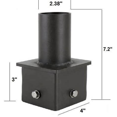 4 5square Post Top Tenon Mount For Exterior Light Fixtu