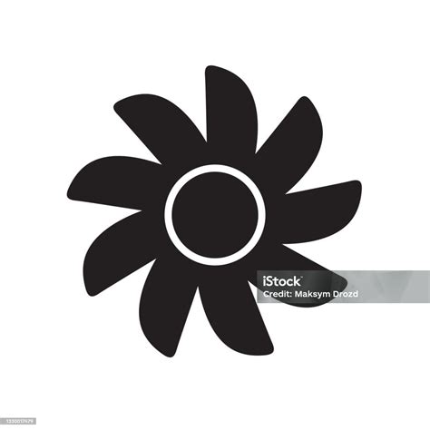 냉각 팬 아이콘 냉각 팬 벡터 기호 전기 공기 산업 표지판 블레이드가있는 전기 풍력 기후 산업 프로펠러 급기관에 대한 스톡 벡터 아트 및 기타 이미지 Istock