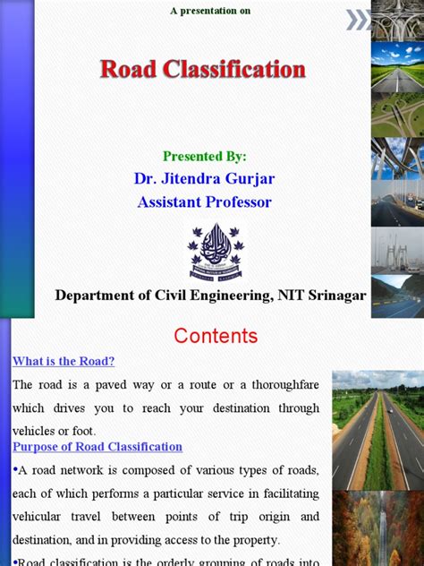1 3 Road Classification Pdf Road Road Surface