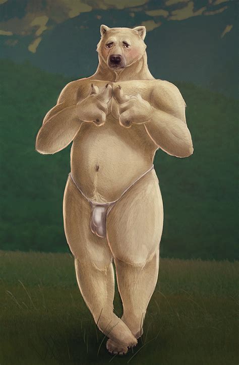 Rule 34 Anthro Balls Balls Outline Bear Belly Big Belly Brown Eyes