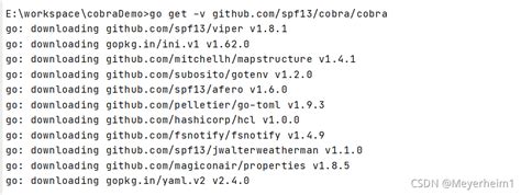 Golang Cobra简介安装使用（一）cobra Goland Csdn博客