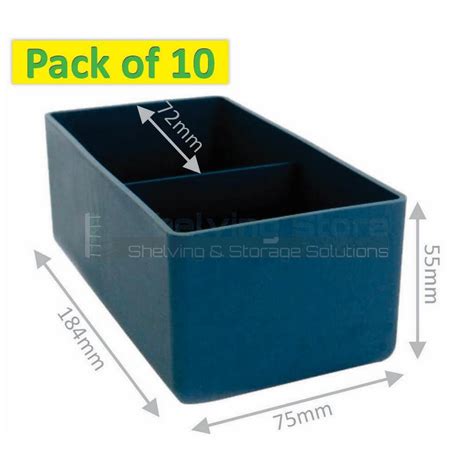 Insert Bins For Small Parts Storage Pack Of 10 Shelving Store