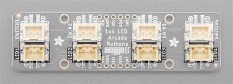 Pinouts Adafruit Led Arcade Button 1x4 Stemma Qt Adafruit Learning