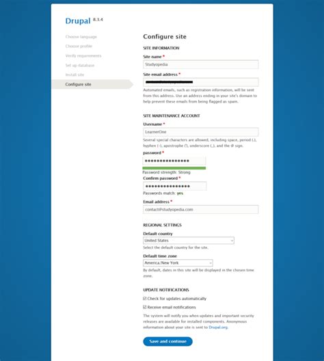 Drupal Installation On Localhost With XAMPP Studyopedia