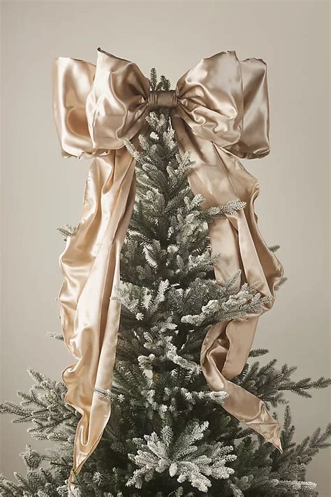 Satin Bow Tree Topper Anthrohome