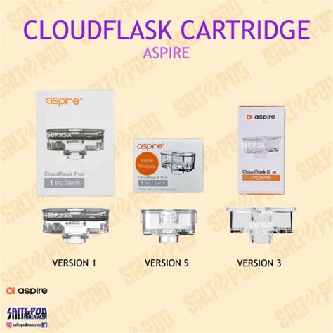 Aspire Cloudflask Cartridge Cloudflask X Cloudflask 3 Cloudflask S Sandp My