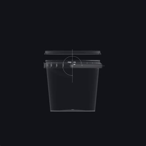 Round container 1000 ml - Maksima - manufacturer of packaging products