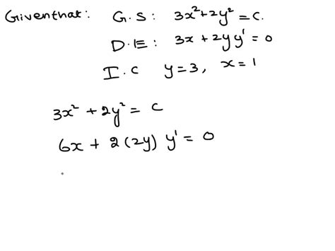 Solved Verify That The General Solution Satisfies The Differential