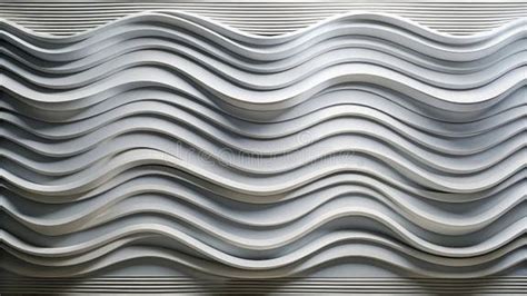 Abstract Wave Pattern Background Elegant Gray Undulating Surface Design Generative Ai Stock