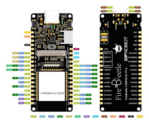 Firebeetle 2 Esp32 S3 บอร์ดกล้อง พร้อม Flash 16mb และ Psram 8mb สายอากาศ Pcb หรือภายนอก Cnx
