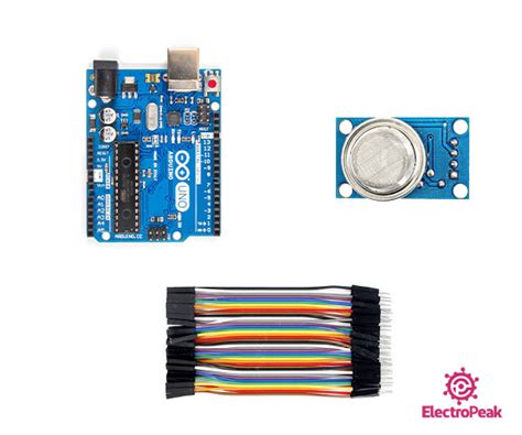interfacing mq 4 smoke gas sensor module with arduino electropeak