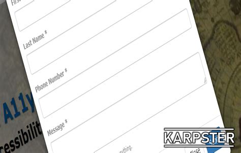 Accessible Text Inputs Karpster