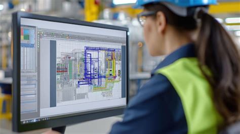 Engineers Collaborating Over A Digital Twin Model Of A Manufacturing