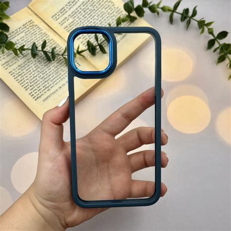 قاب گوشی Iphone 11 Pro Max آیفون New Skin اورجینال متال دور سیلیکونی شفاف سرمه ای کد 69506 قاب