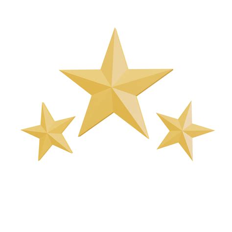 Conjunto De Estrellas Doradas Png Y Vector Png Estrel