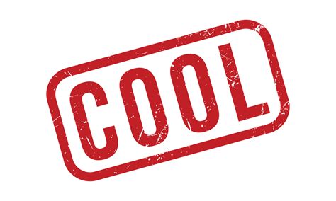 Cool Rubber Stamp Red Cool Rubber Grunge Stamp Seal Vector