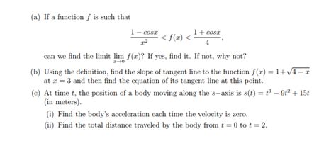 Solved COSC A If A Function F Is Such That Cos Chegg