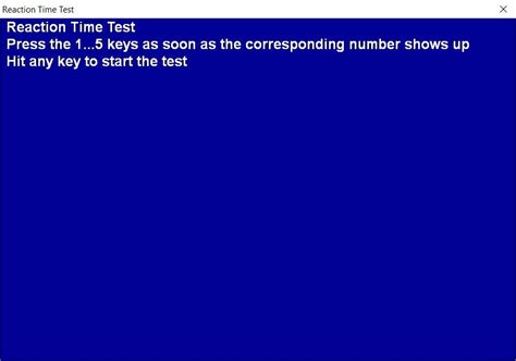 Reaction Test