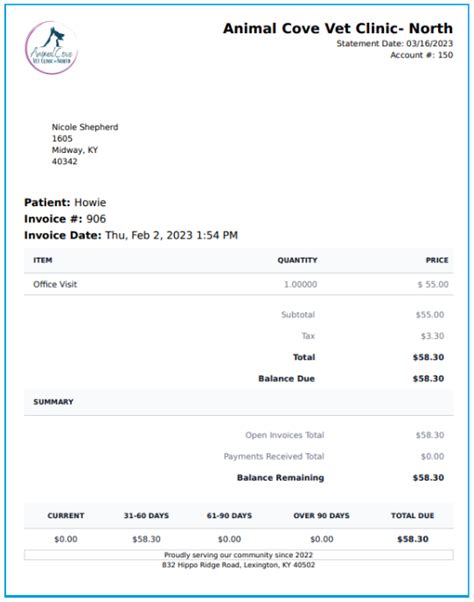 reports detailed client statements hippo manager software inc