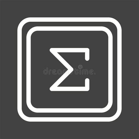 Summation Symbol Stock Vector Illustration Of Design 99658046