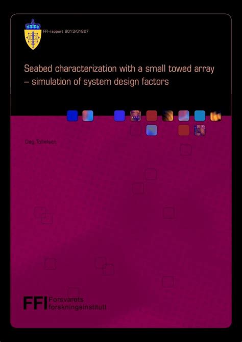 Pdf Seabed Characterization With A Small Towed Array