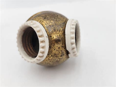 Benjamin Sockets Lighting Antique Benjamin 6 Socket Cluster Lamp