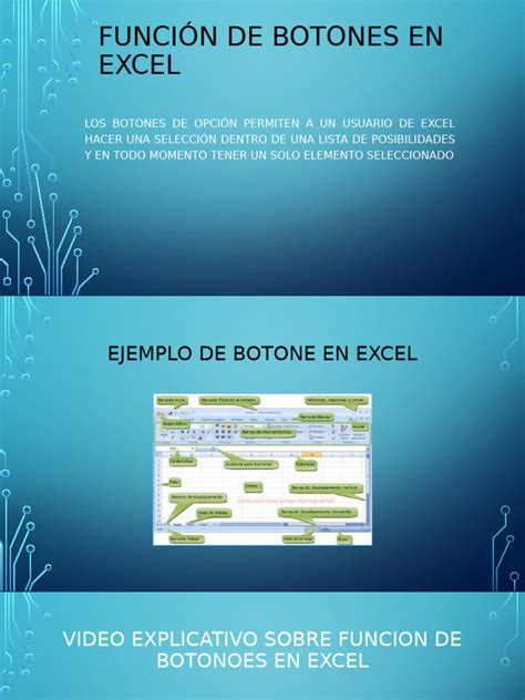 Función De Botones En Excel Pdf