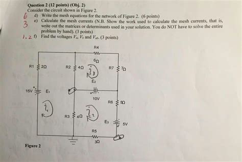 Solved Consider The Circuit Shown In Figure 2 Write The