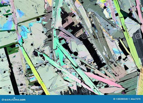 Polarized Light Microscopy Viewing Gears Under Polarized Light R