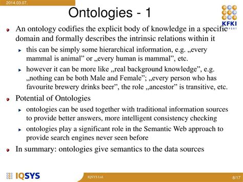 Ppt Logic Based Management Of Ontologies Powerpoint Presentation Free Download Id54562