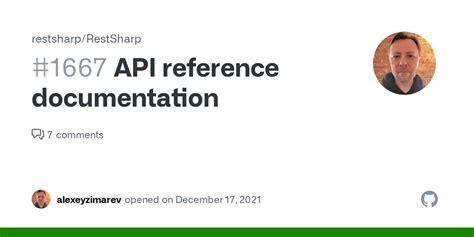 Api Reference Documentation · Issue 1667 · Restsharprestsharp · Github