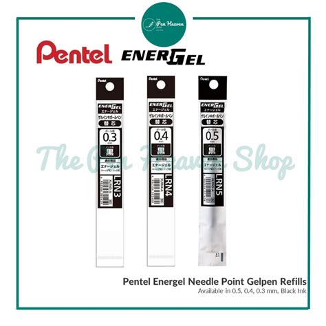 Pentel Energel Needle Point Gelpen Refills Code Xlrn Shopee