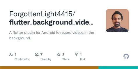 Flutterbackgroundvideorecorderexamplelibmaindart At Master