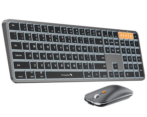 Buy Protoarc Backlit Bluetooth Keyboard Mouse For Mac Km100 A Ultra Slim Wireless Keyboard