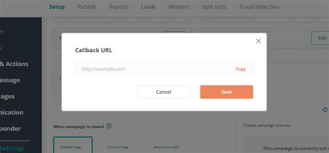 what is the callback url webhooks feature and how to use it upviral